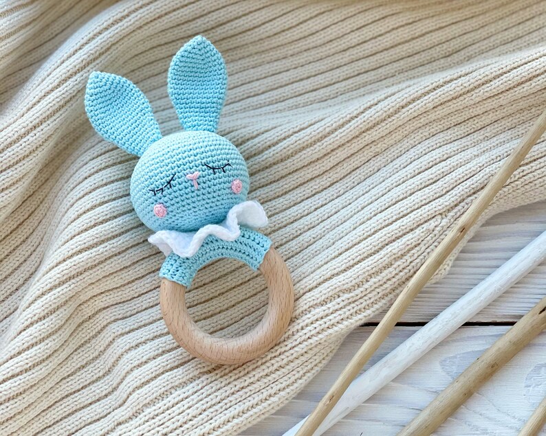 Bunny Crochet Rattle Baby Toy Pattern PDF - Etsy