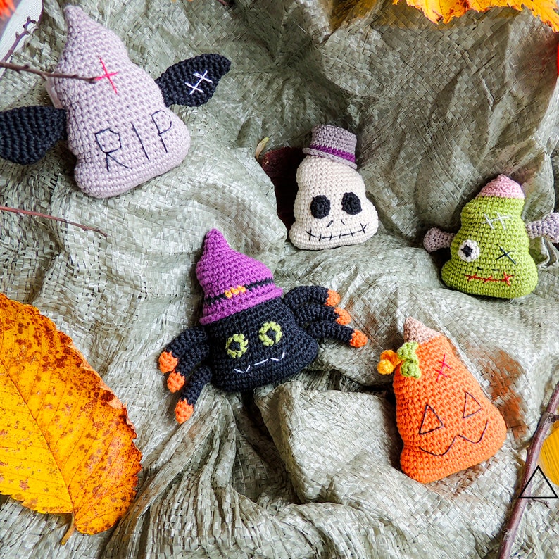 Crochet Pattern halloween Poop Set 5in1 - Etsy