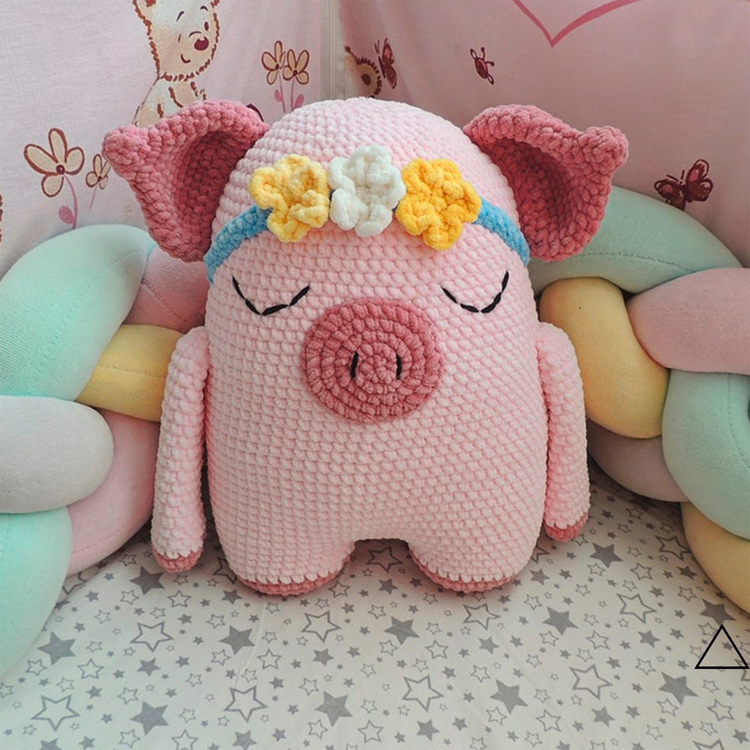 Piglet Amigurumi Crochet Pattern, Pig Plush Pattern, Cute Piglet ...