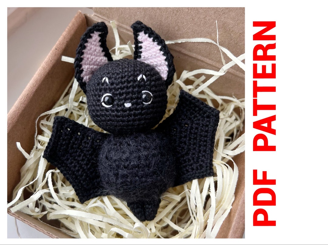 Crochet Bat Pattern, Amigurumi Baby Bat Pattern, Halloween Crochet ...