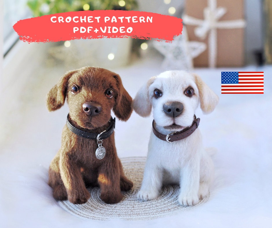 Labrador Retriever Crochet Pattern, Realistic Dog Crochet Pattern ...