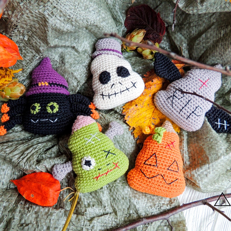 Crochet Pattern halloween Poop Set 5in1 - Etsy