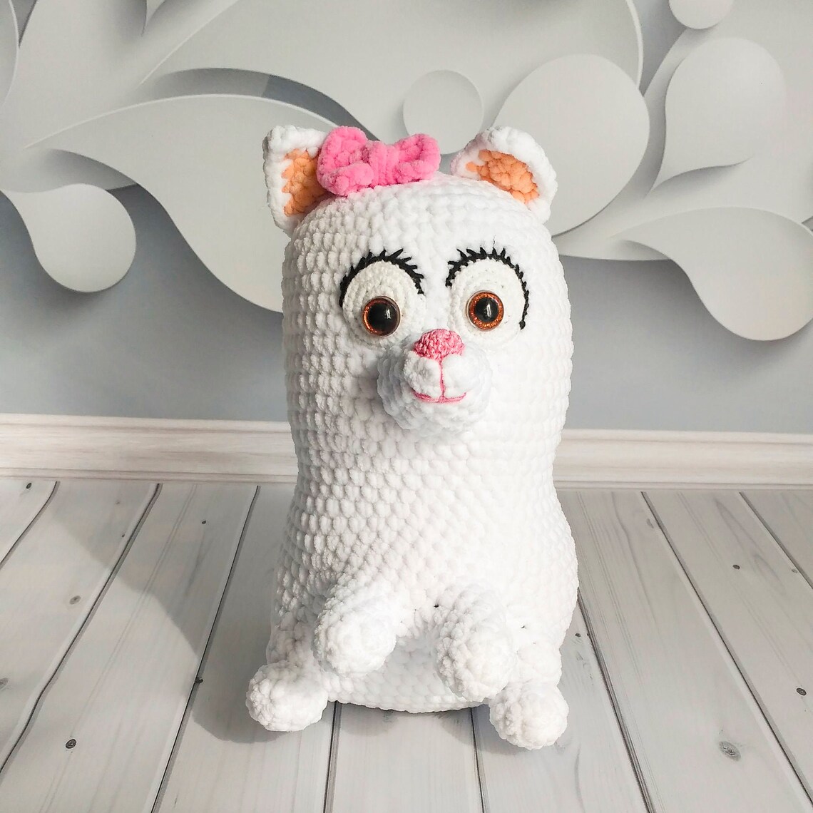 Gidget dog knitted toy plush toy a wonderful gift. Soft | Etsy