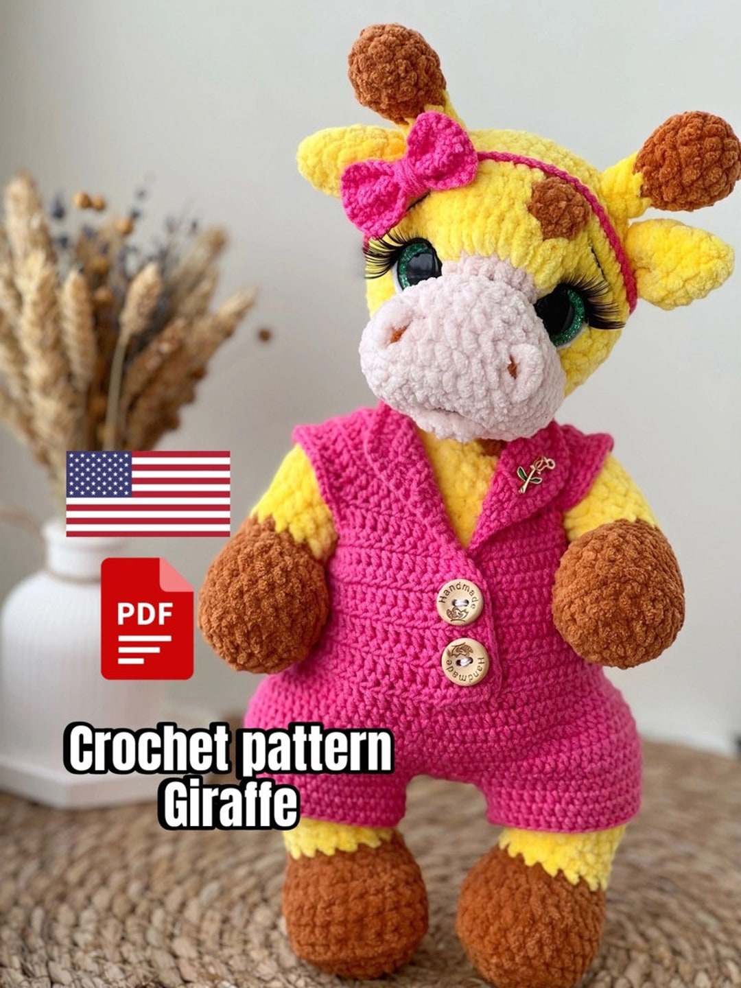 Crochet Pattern Giraffes - Etsy