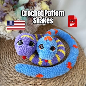 Crochet Pattern Snakes - Etsy