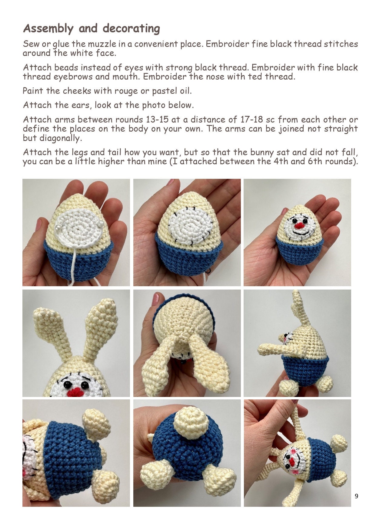 Easy Crochet Pattern Bunny Easter Bunny Simply the Perfect - Etsy