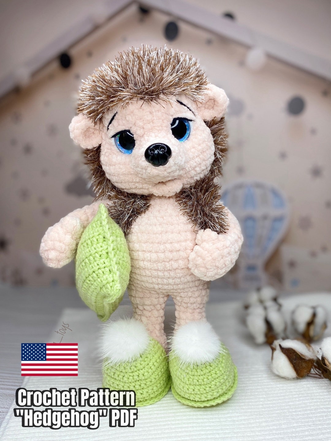 Crochet Pattern hedgehog - Etsy