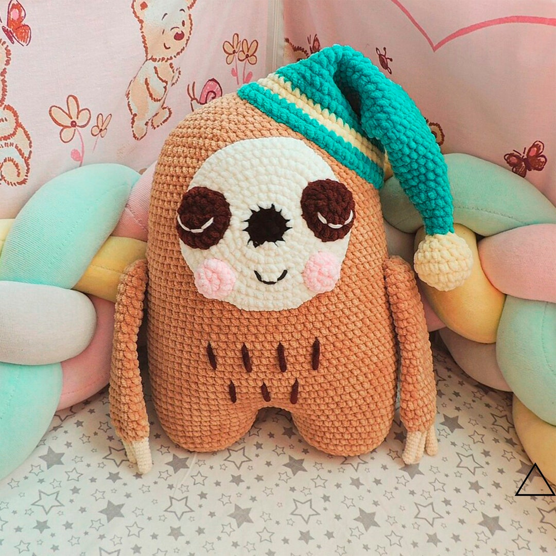 Sloth Amigurumi Crochet Pattern, Sloth Plush Toy Pattern, Cute Sloth ...