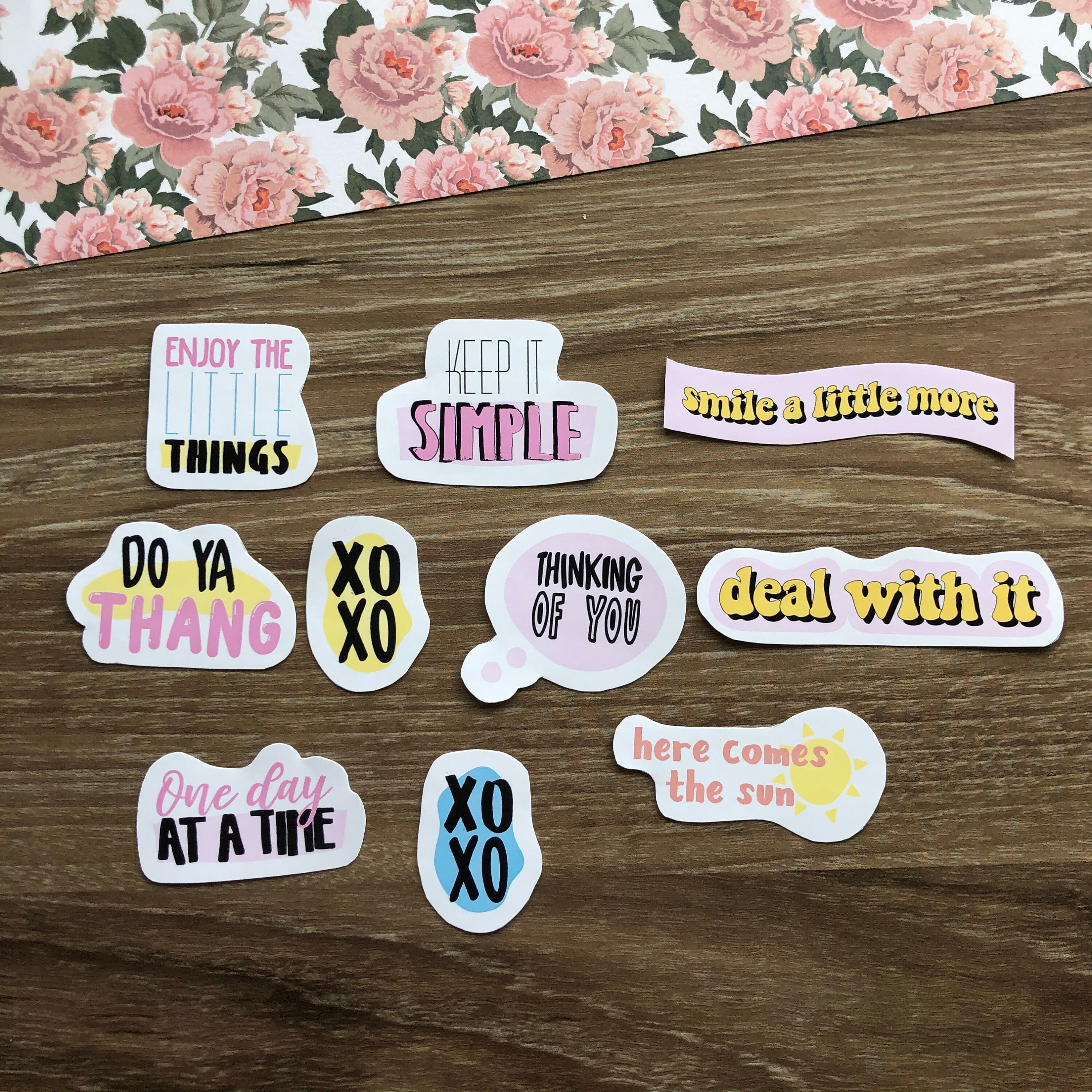 Aesthetic Inspiring Quotes sticker pack quote stickers | Etsy