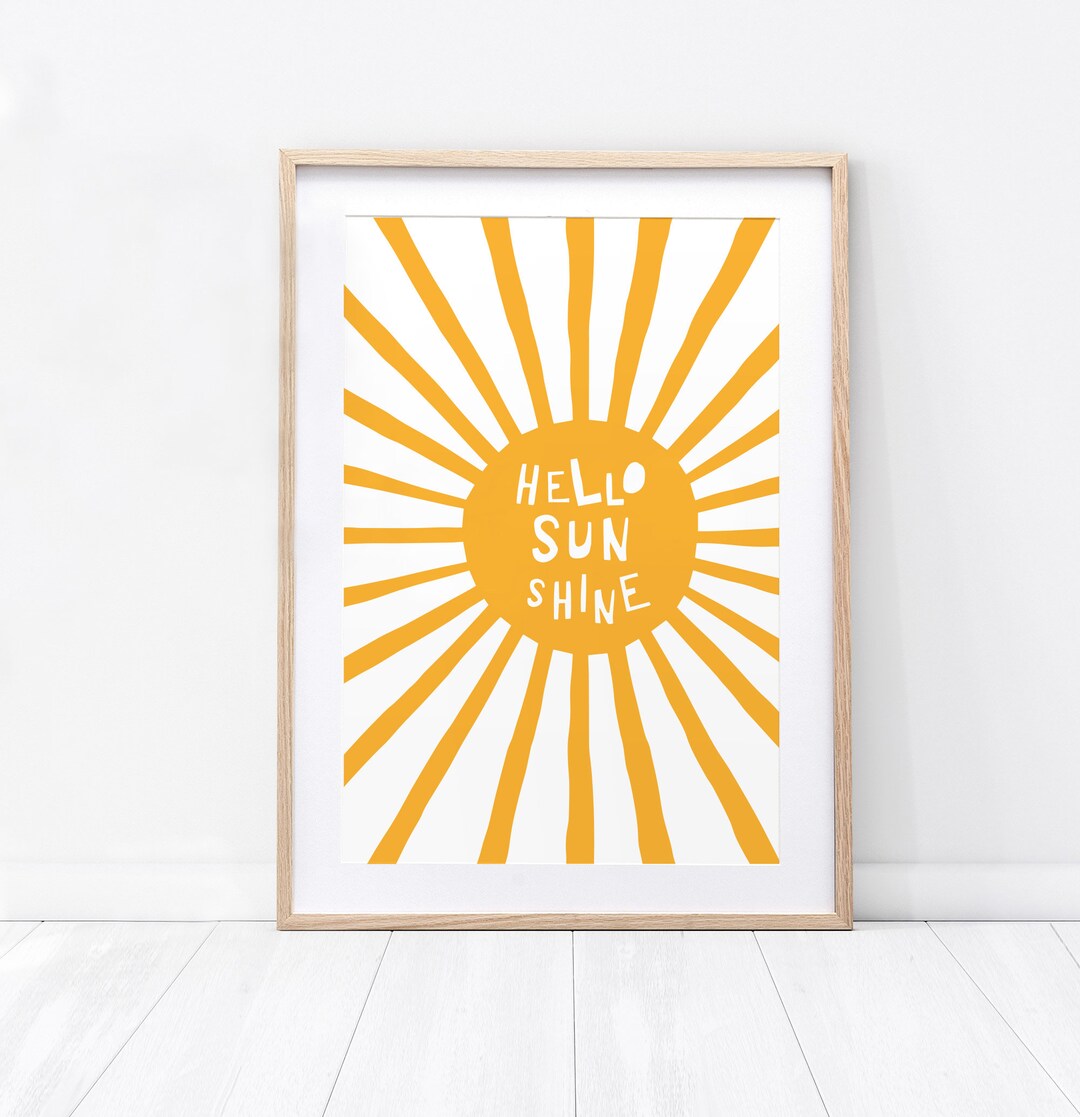 Hello Sunshine Nursery Print Sunshine Print, Nursery Print, Baby Print ...