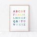 Alphabet Numbers and Colours Art Print Art Print Nursery Art - Etsy
