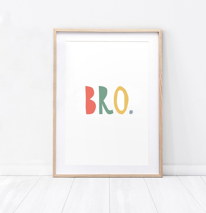 Dude Bro Print Nursery Print, Dude Print, Nursery Art, Nursery Art ...