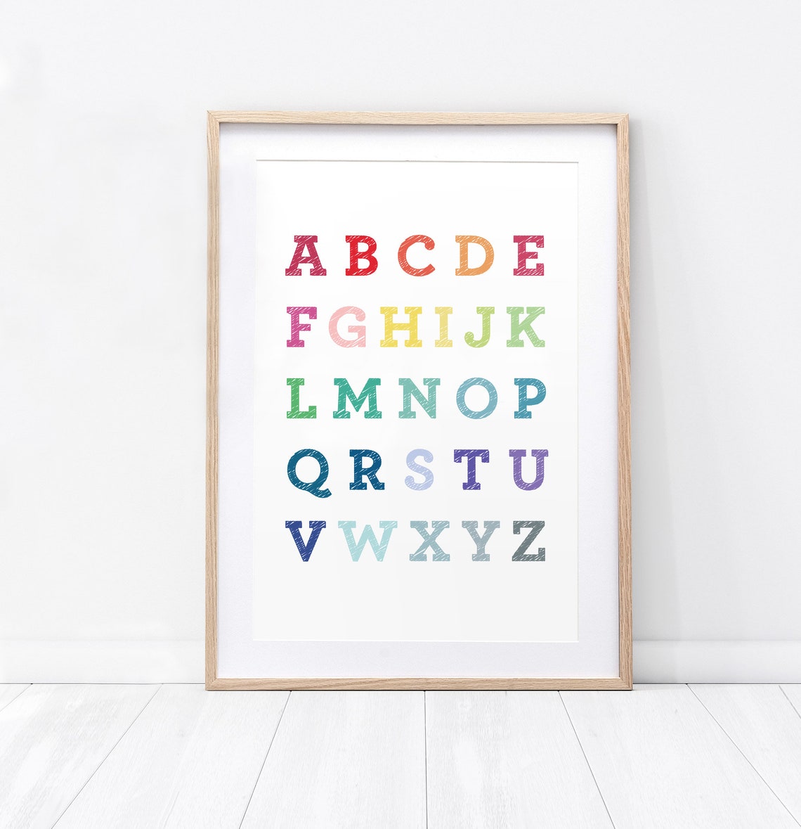 Alphabet Art Print Art Print Nursery Art Print Alphabet - Etsy