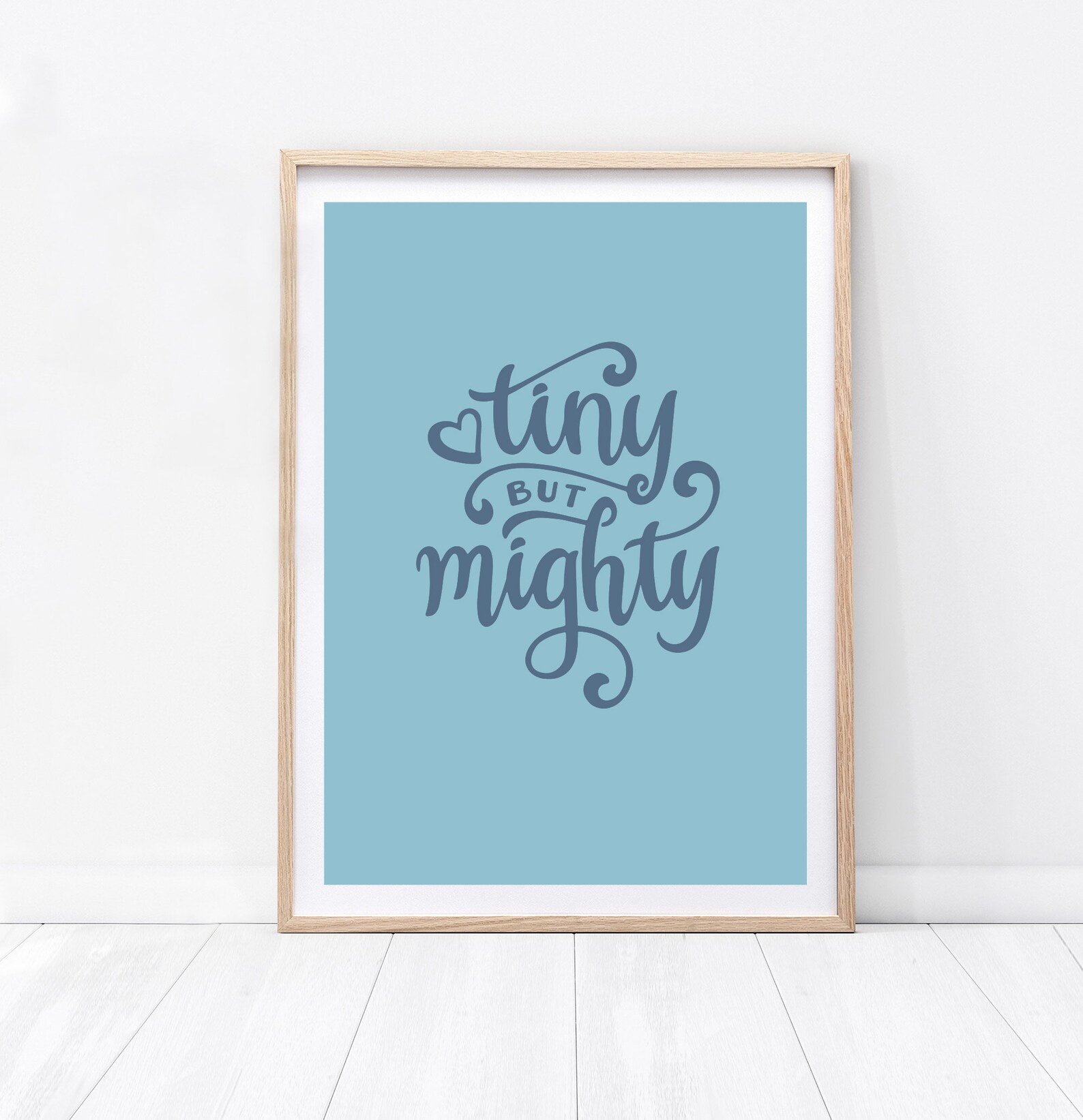 Tiny but Mighty Print Nursery Print Inspirational Decor - Etsy