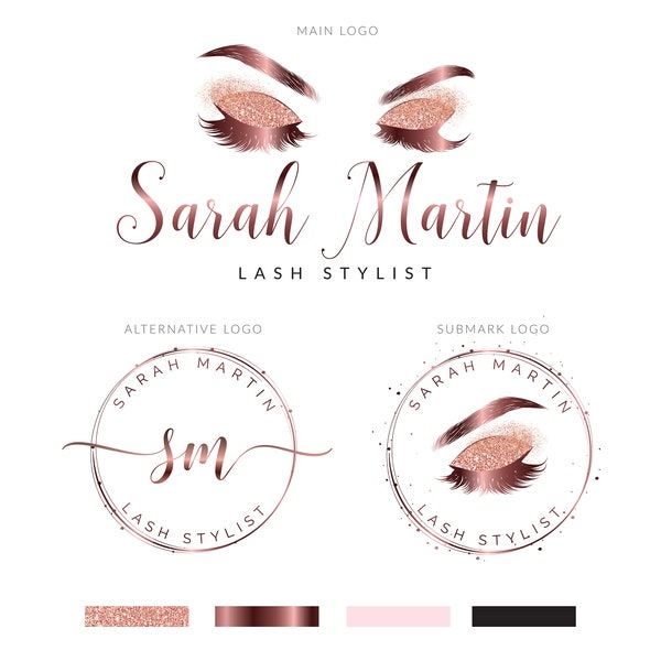 Lashes Logo Design - Etsy