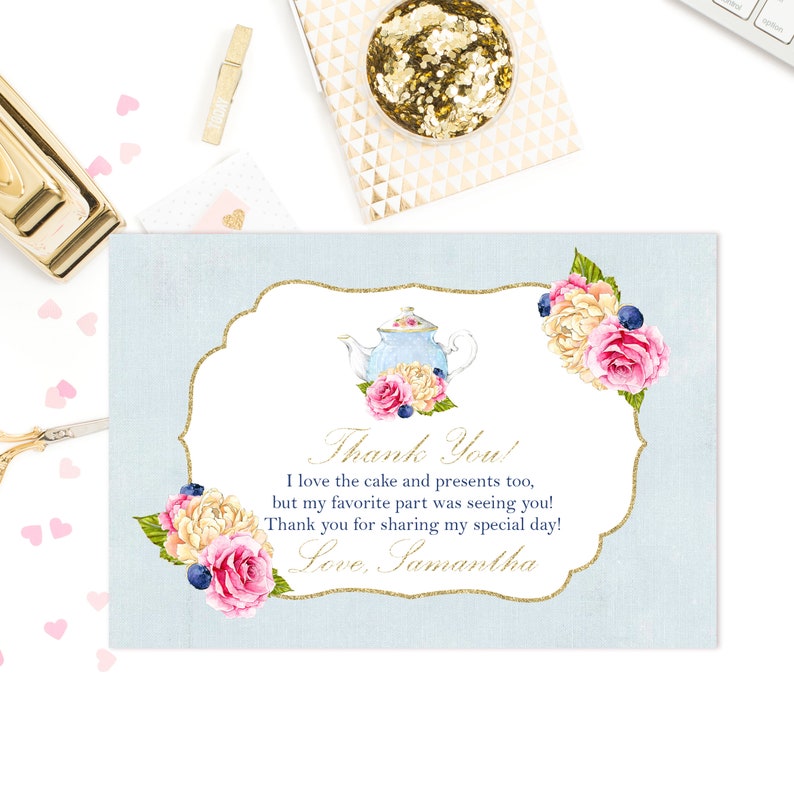 Editable Tea Party Invitation Tea Party Birthday Invitation - Etsy