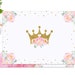 Editable Crown Birthday Invitation, Princess Birthday Invite, Royal ...