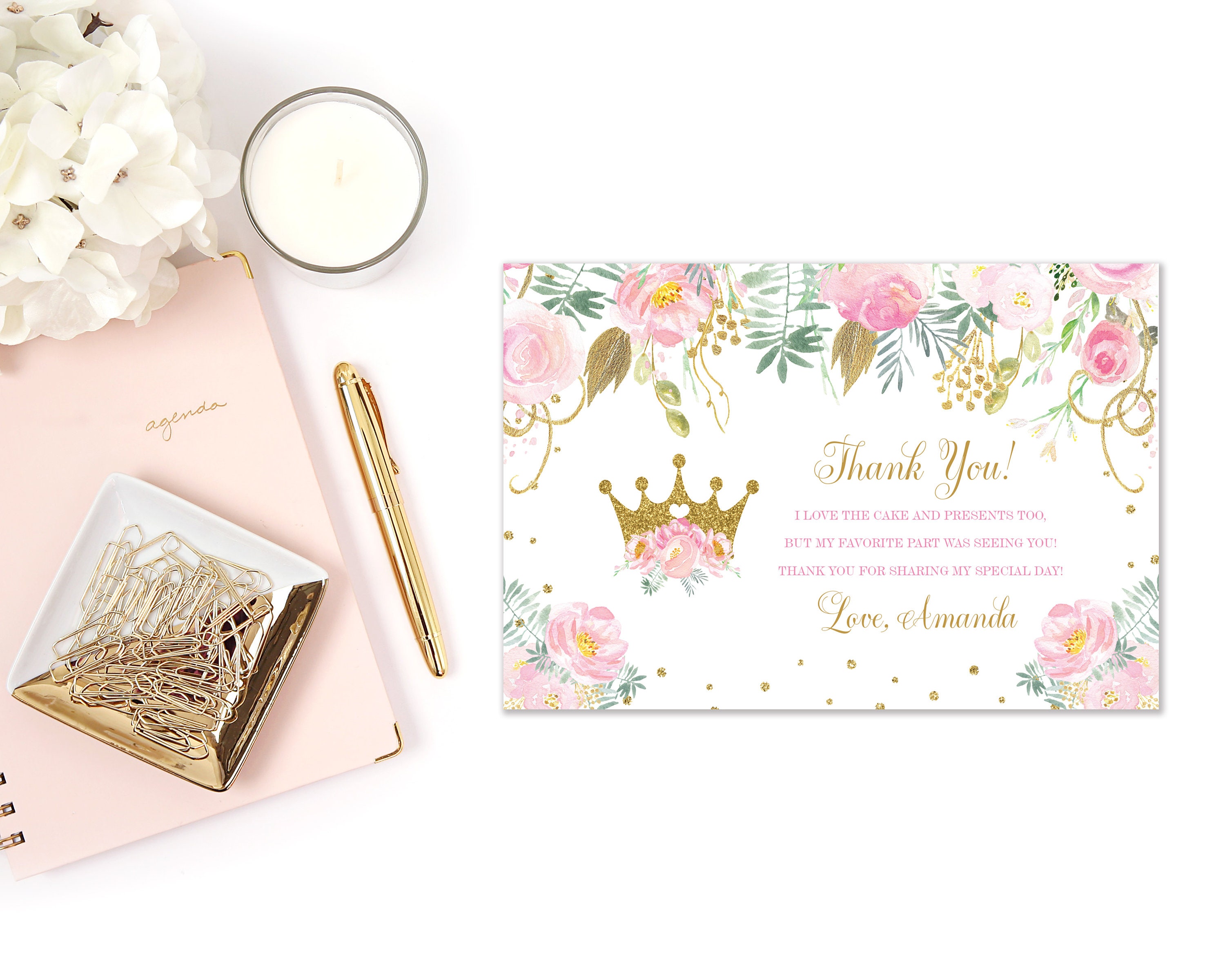 Editable Crown Birthday Invitation Princess Birthday Invite | Etsy