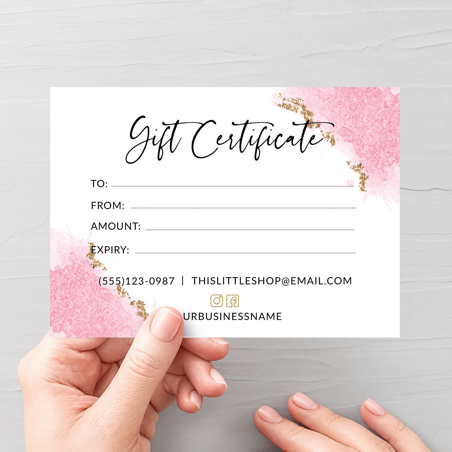 Editable Pink and Gold Logo Makeup Logo Design Lash Logo - Etsy