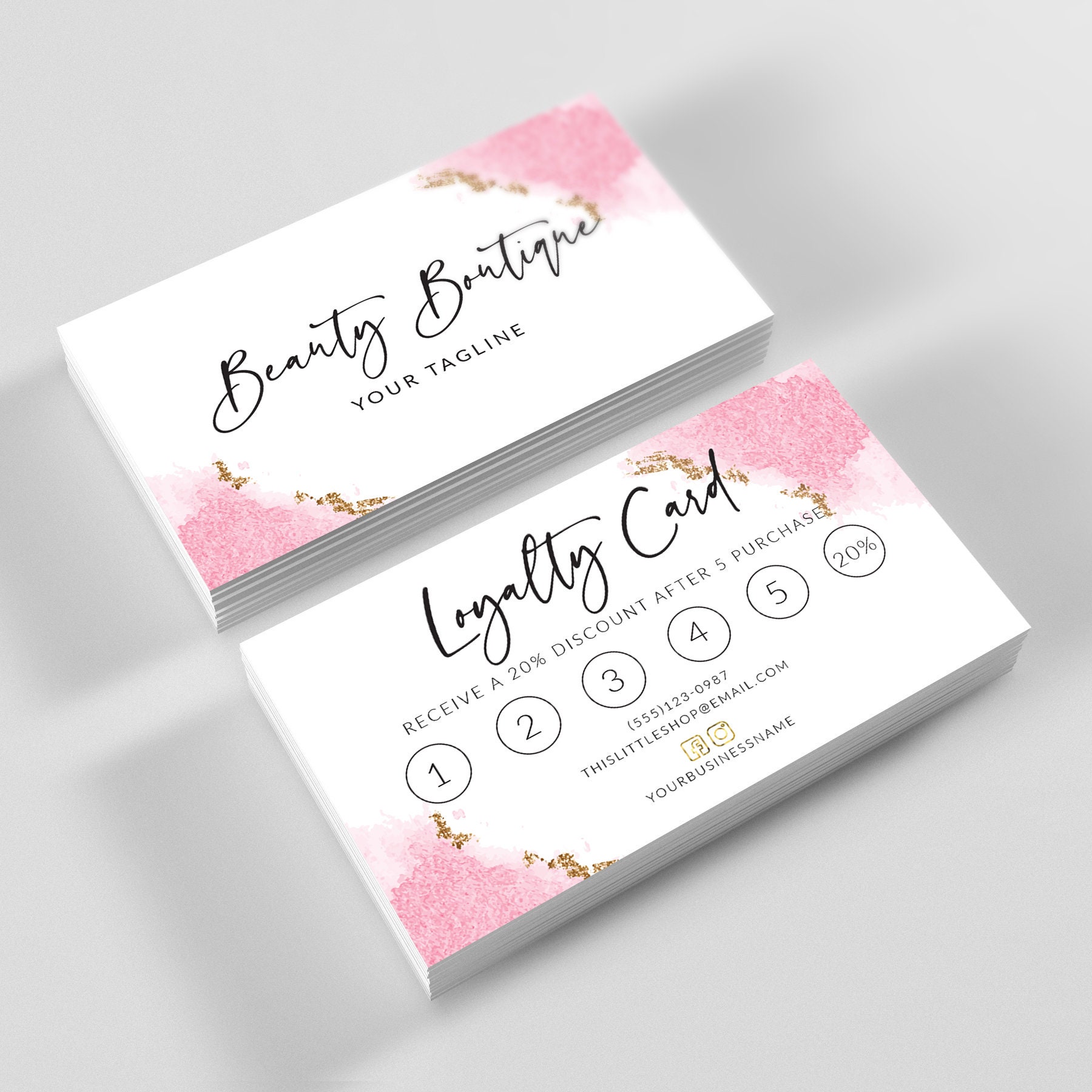 Editable Pink and Gold Logo Makeup Logo Design Lash Logo - Etsy