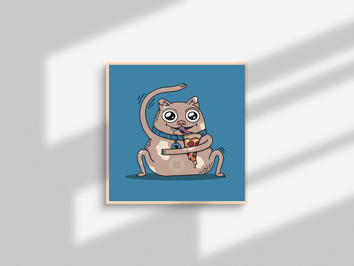 Cat Digital Printable High Resolution Digital Art Kids - Etsy
