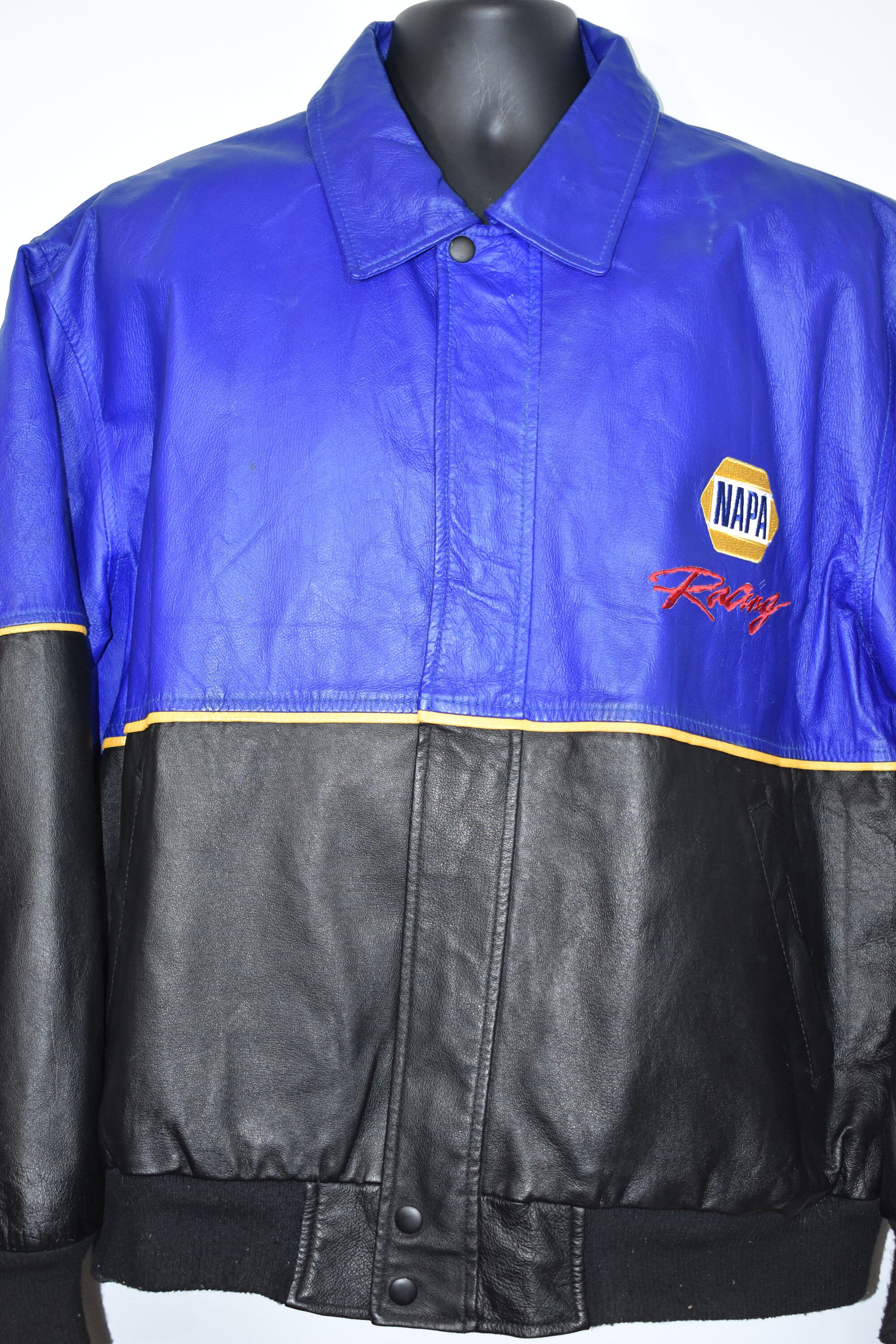 NAPA Auto Parts Racing Vintage Leather Jacket XL | Etsy