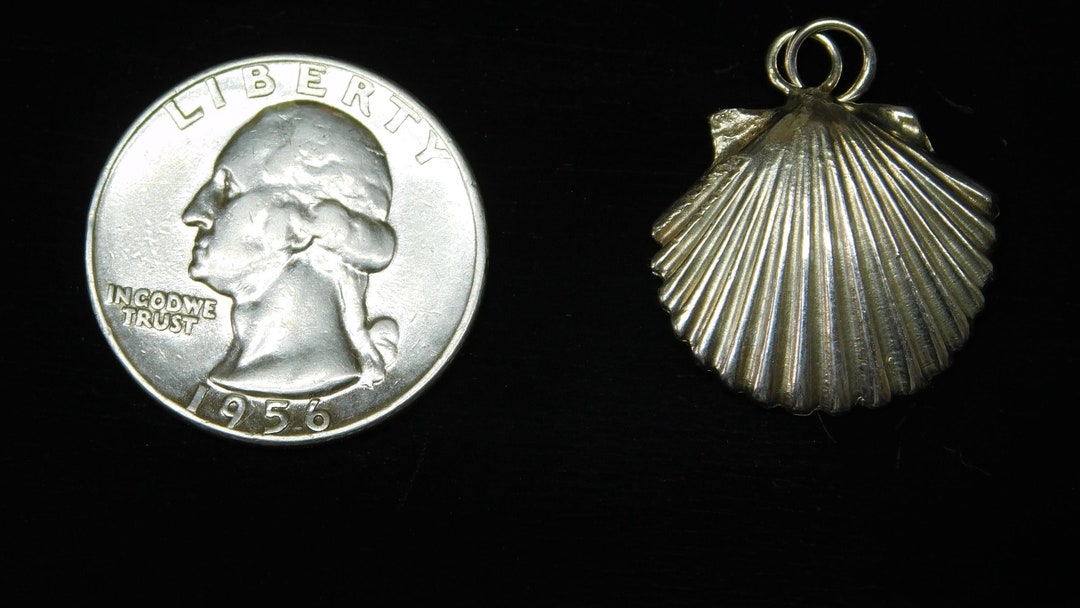 Clam Shell (large) Sterling Silver Pendant 147 - Etsy