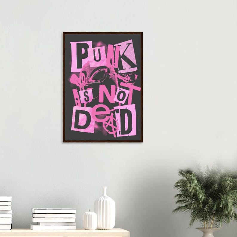 Funny Pink Poster Quirky Wall Art Hilarious Dorm Decor Unique Gift for ...