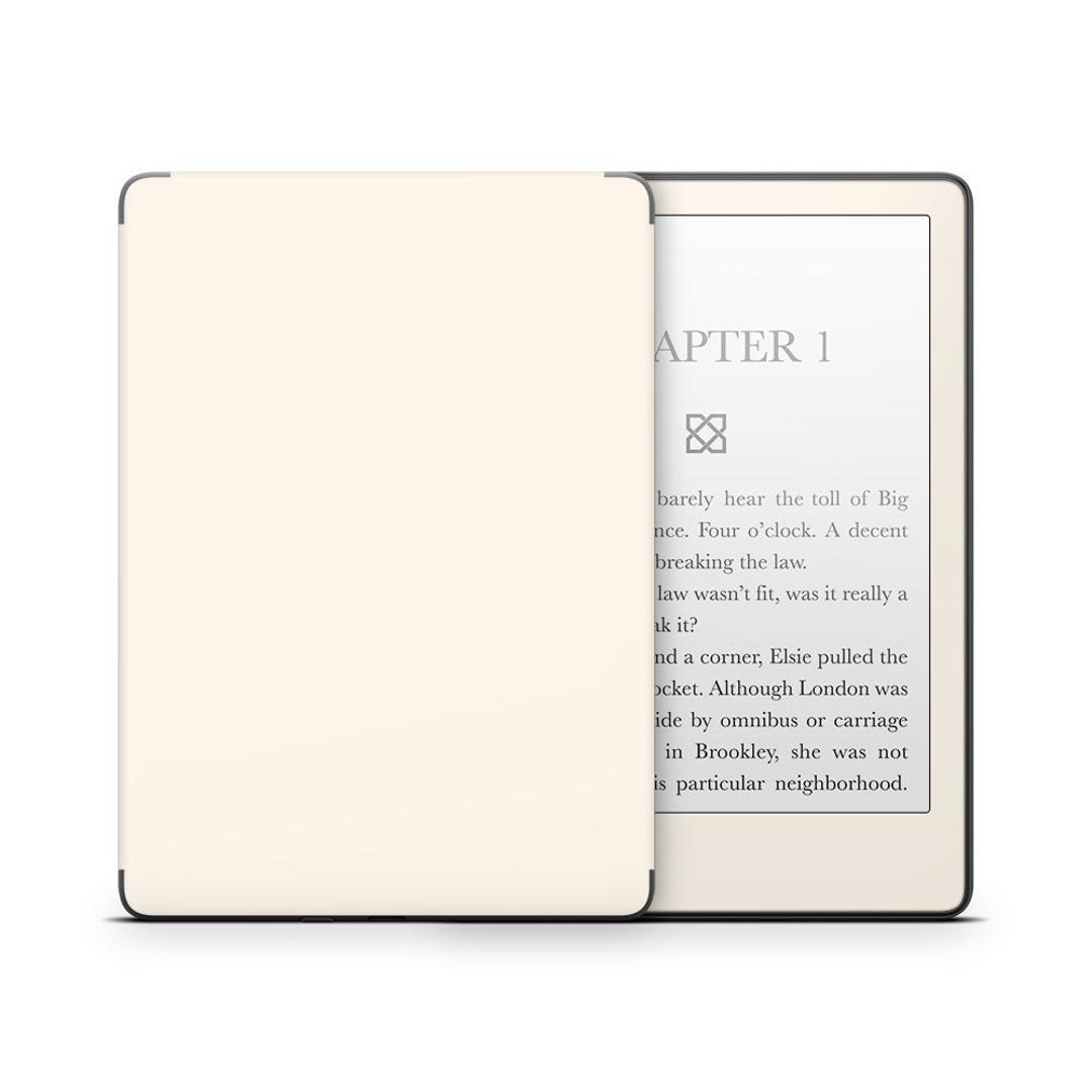 Cream Solid Colour Vinyl Sticker Decal Wrap for Kindle, Paperwhite ...