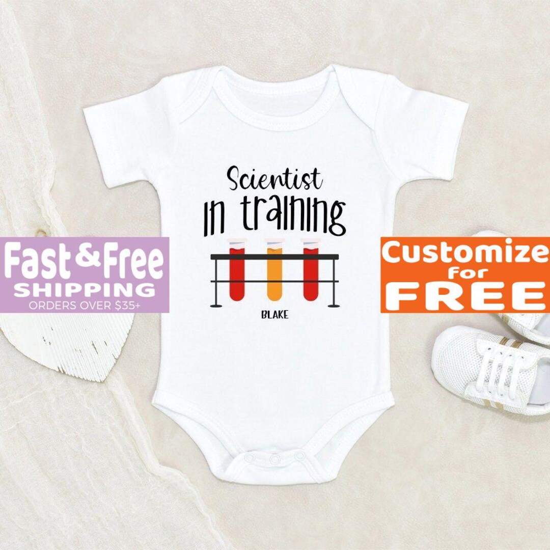 Scientist Baby Onesie® Scientist Training Personalized Baby Onesie ...