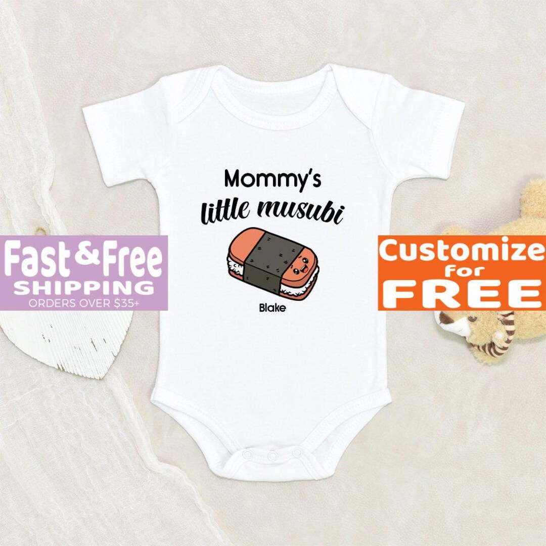 Hawaiian Baby Onesie® Mommy's Little Musubi Personalized Onesie® Baby ...