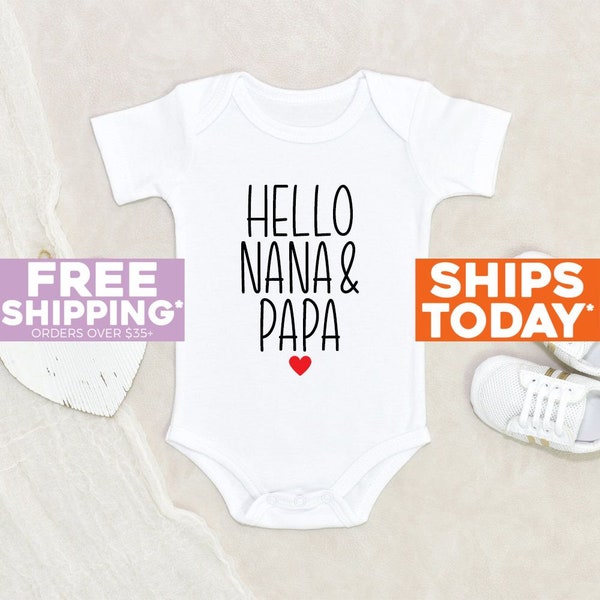 Hello Nana and Papa - Etsy