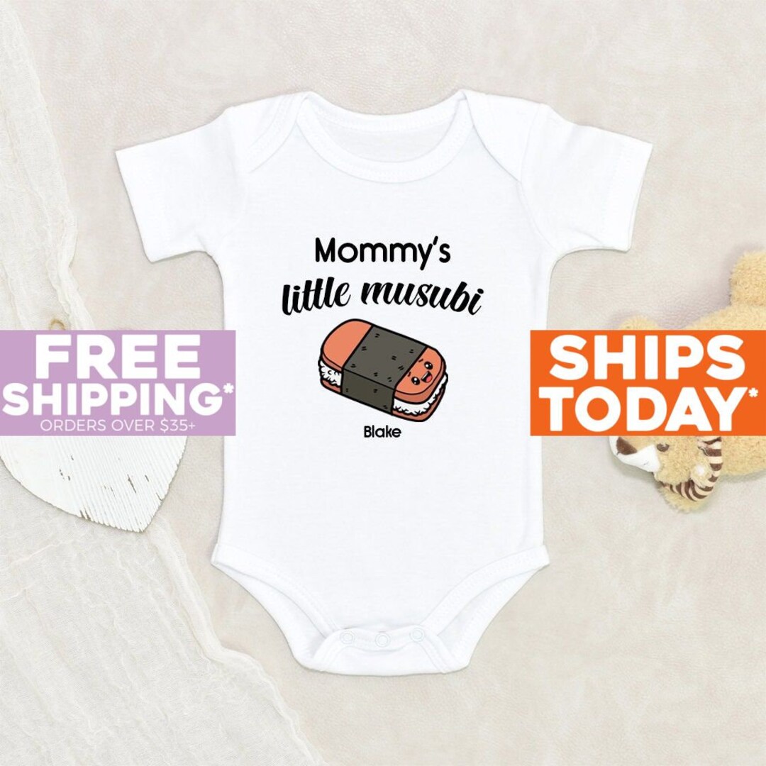Hawaiian Baby Onesie® Mommy's Little Musubi Personalized - Etsy