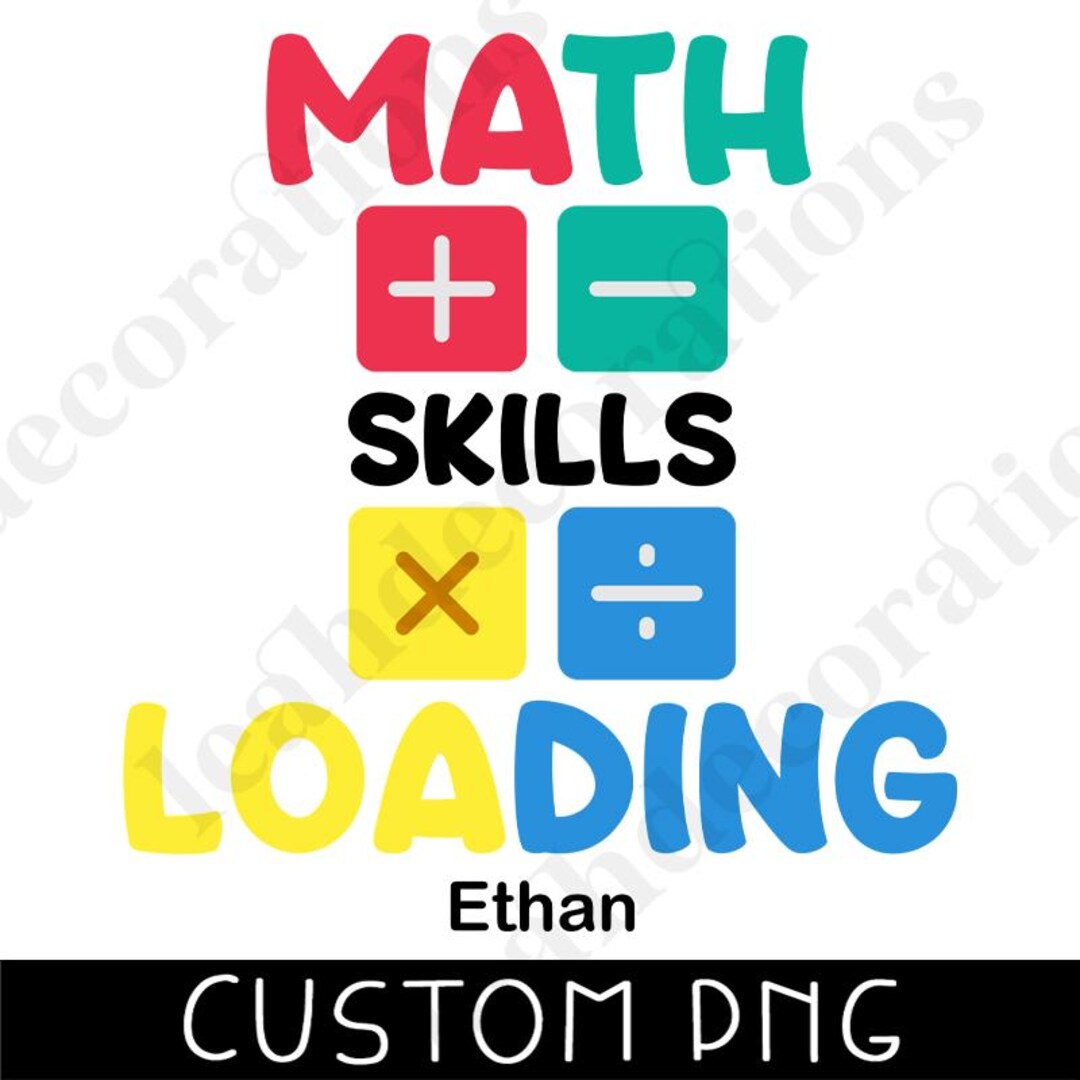 Cute Mathematician Designs - Math Skills Loading Design - Funny Baby ...
