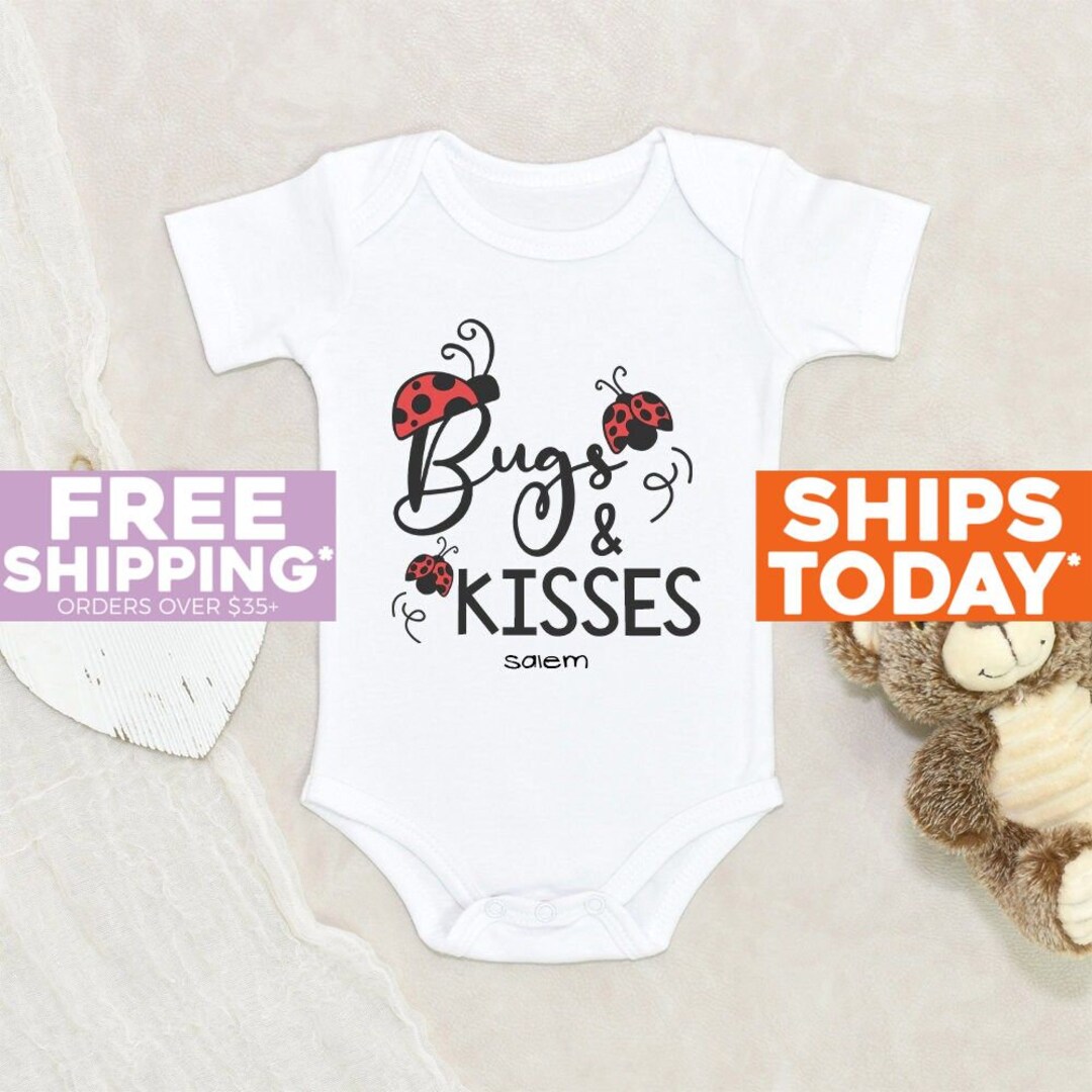 Baby Shower Gift Bugs and Kisses Personalized Onesie® Insect Baby ...