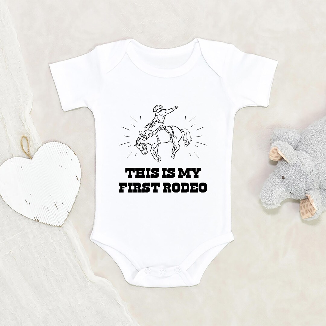 Horse Rodeo Animal Bodysuit Onesie®, This is My First Rodeo Baby ...