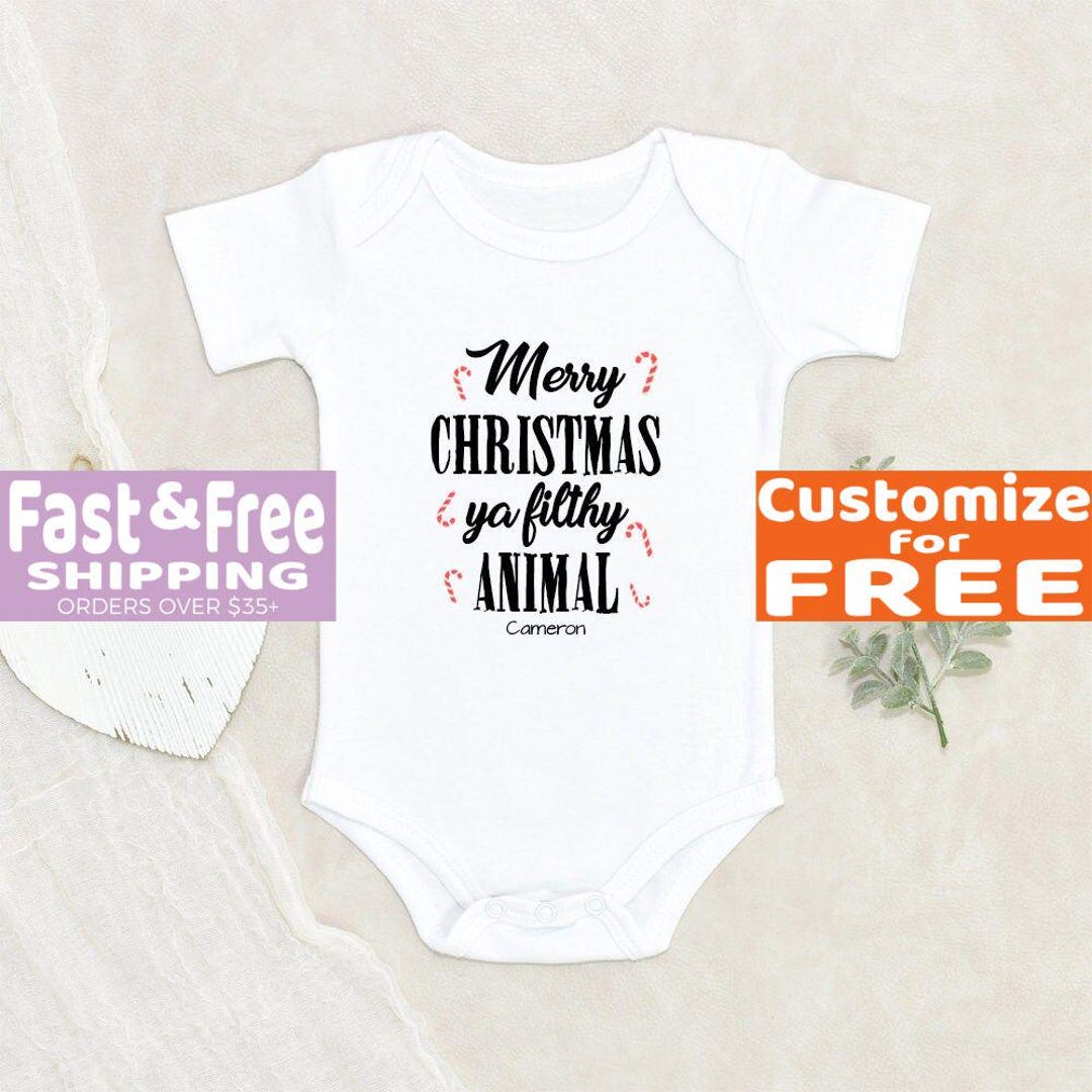Funny Christmas Baby Clothes Christmas Ya Mucky Animals Personalized ...