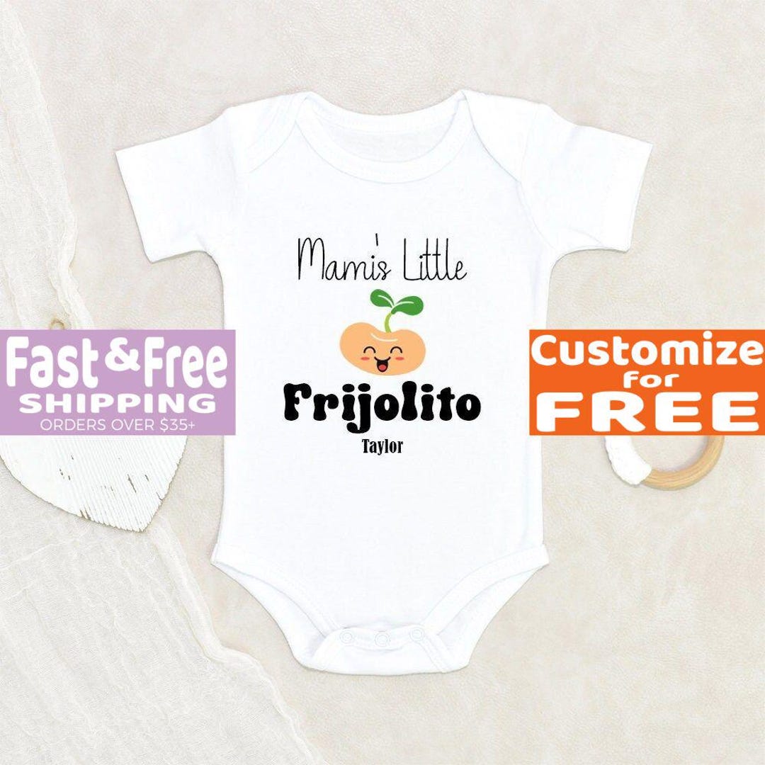 Bilingual Baby Onesie® Mami's Little Frijolito Personalized Onesie ...