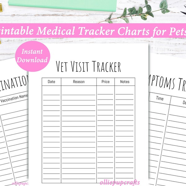 Medical Appointment Chart Printable - Etsy