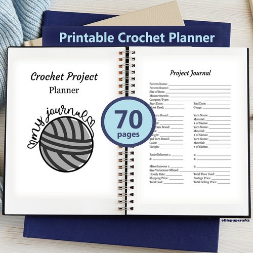 Crochet Planner Printable Crochet Journal Crochet Project - Etsy