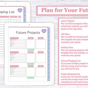 Planner for Creatives, Craft Journal, Digital Craft Planner, Project ...