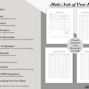 Planner for Entrepreneurs, Printable Business Planner, Business Plan ...