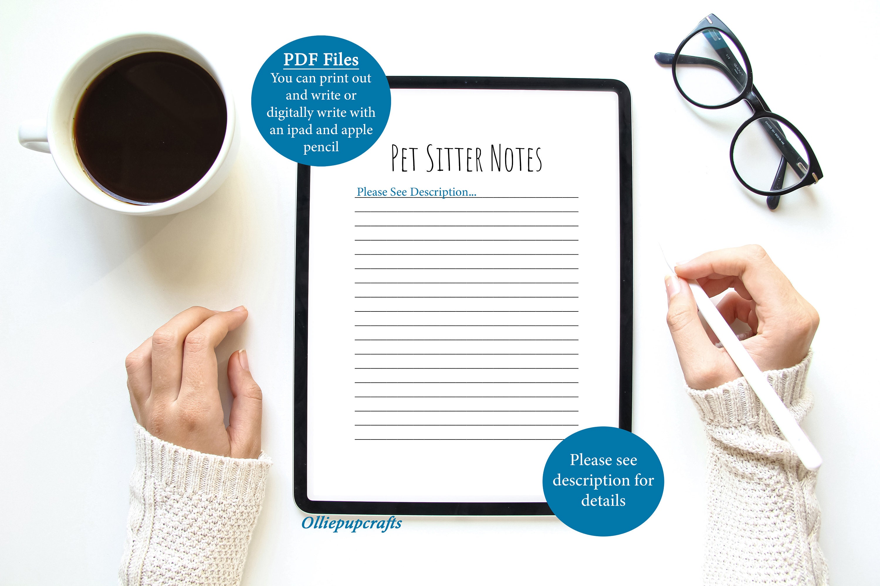 Pet Sitter Notes Pet Sitter Printable Dog Sitter Template - Etsy