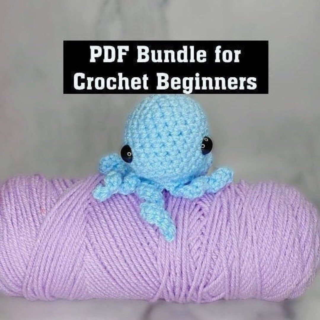 DIGITAL ONLY Beginner Crochet Kit, Octopus Plush Pattern, Crochet ...