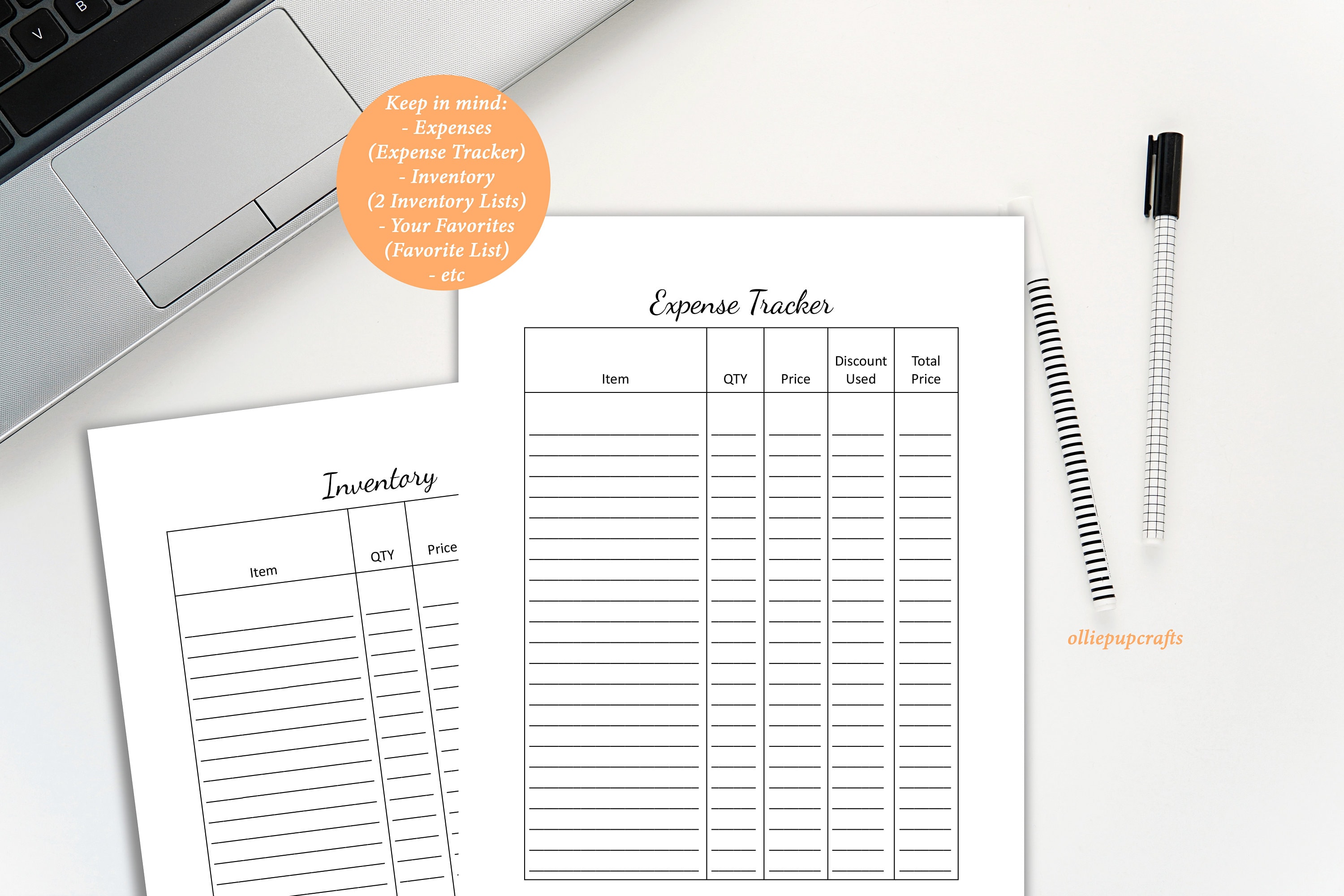 Printable Craft Planner, Craft Journal, Planner for Crafters, Craft ...