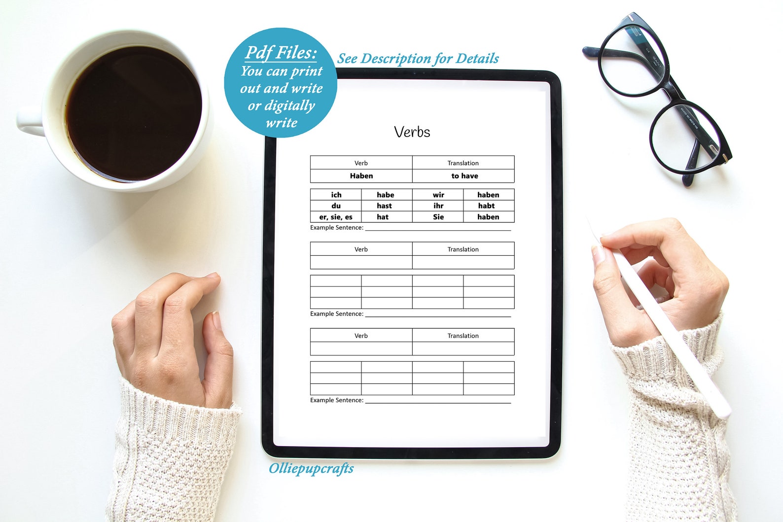 Language Learning Planner, Printable Language Notebook, Language Study ...