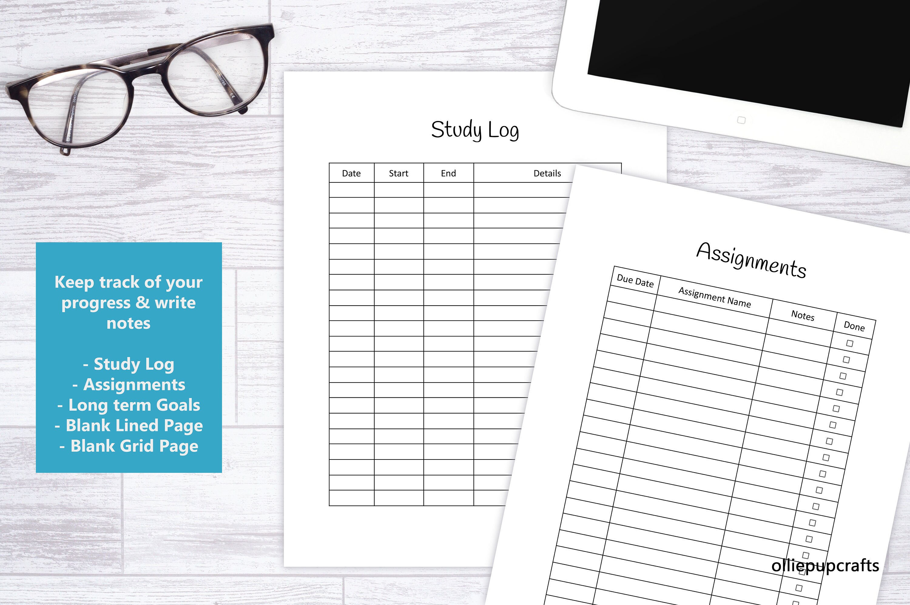 Language Learning Planner, Printable Language Notebook, Language Study ...