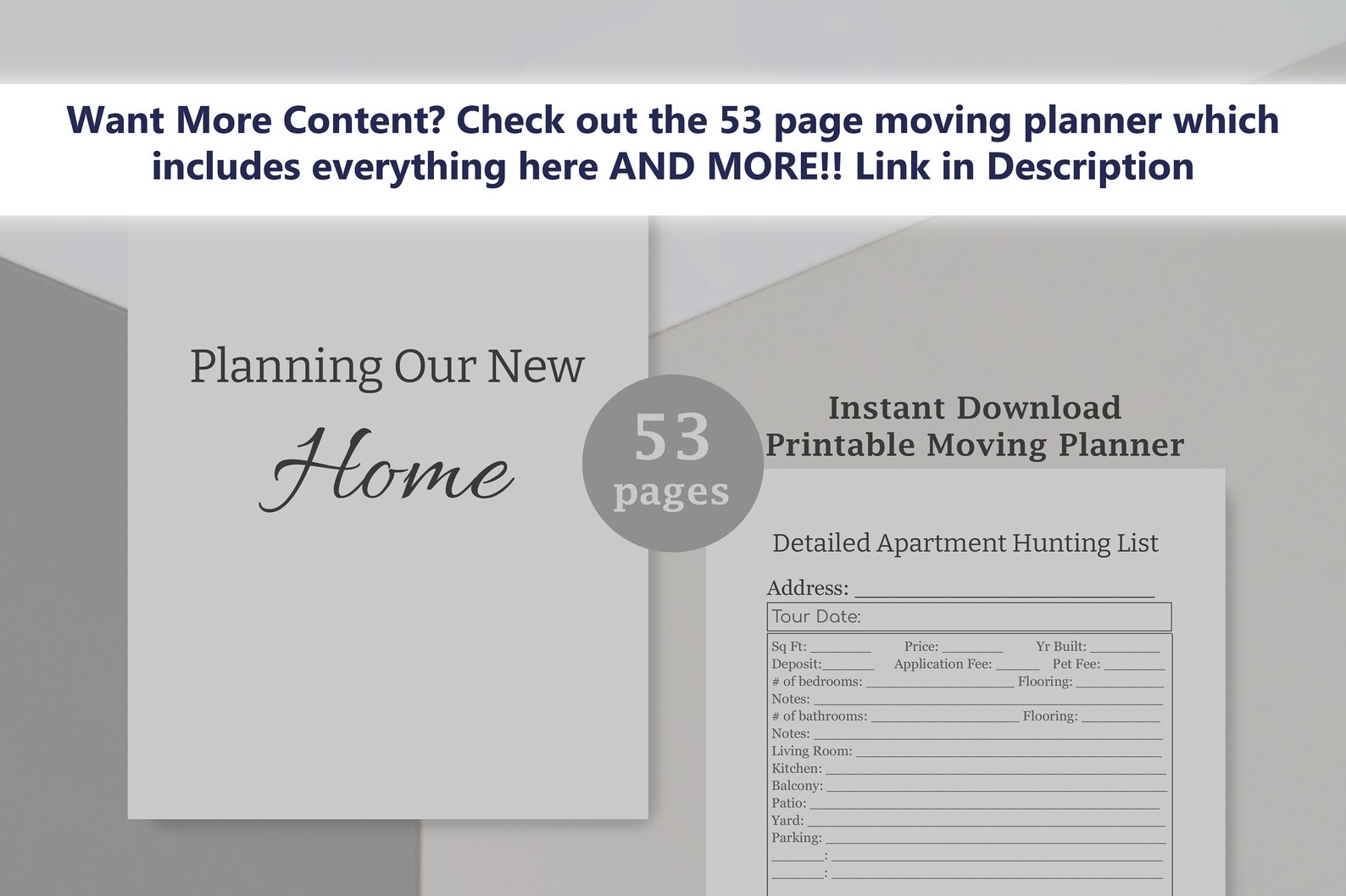 Moving Box Labels, Printable Moving Checklist, Moving Box Labels ...