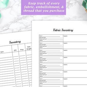 Sewing Planner Printable, Sewing Notebook, Seamstress Journal, Project ...