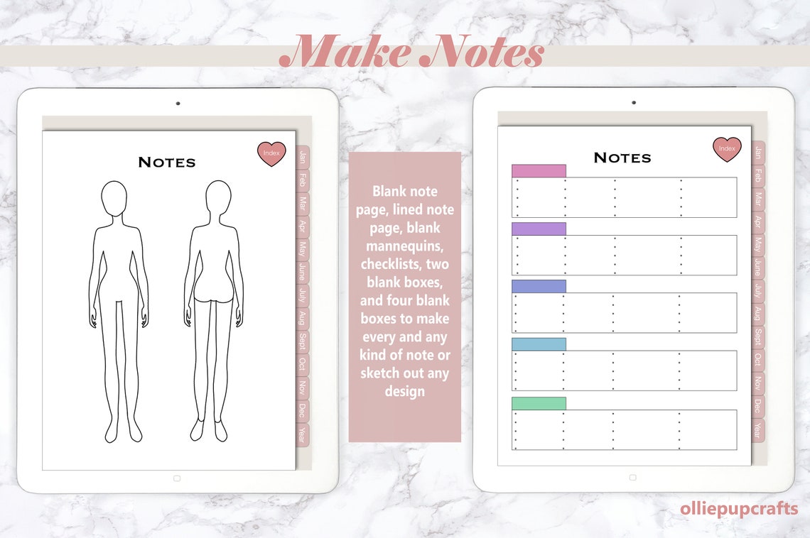 Sewing Planner, Digital Sewing Journal, Sewing Notebook for Seamstress ...